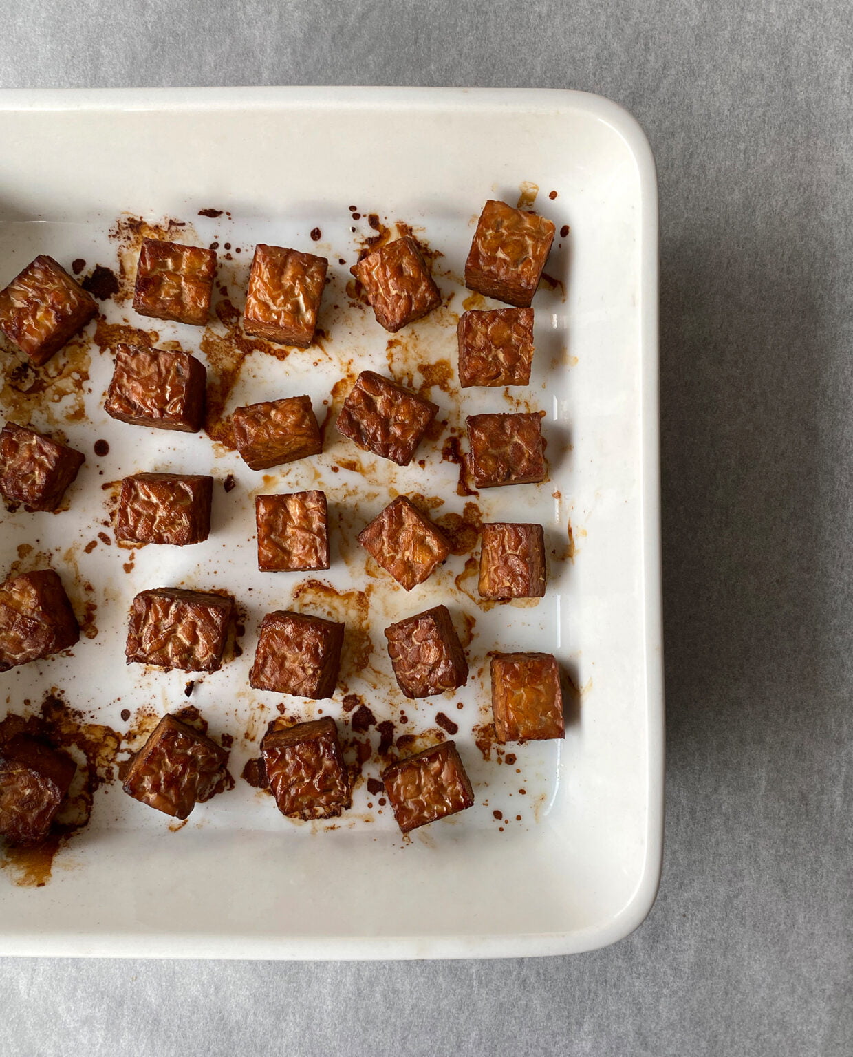 Marinated Baked Tempeh - Monday Dreams
